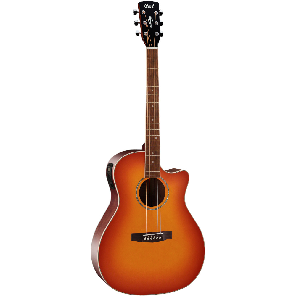 Cort Grand Regal MEDX Cutaway Electro-Acoustic With Spruce Top In Light ...